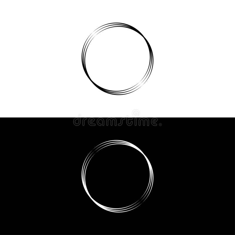 Circle Vector Logo Template Design Stock Vector - Illustration of white ...