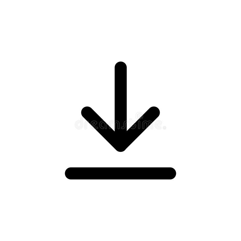 Download Icon, Install Symbol. Modern, Simple Flat Vector Illustration ...