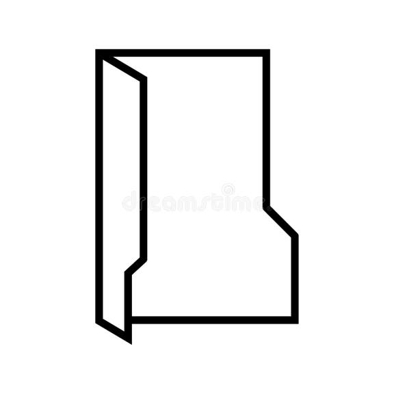 Simple File Folder, Document Information Data Storage Stock Vector ...