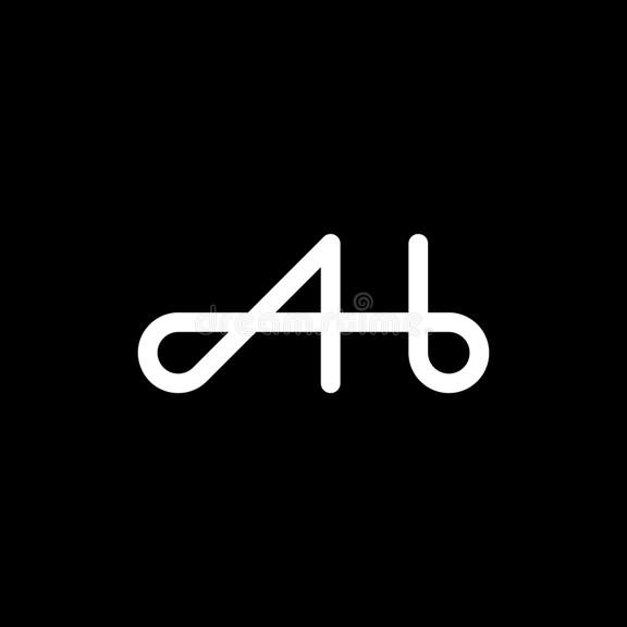 Letter AH Logo, AH Monogram, Initial AH Logo, AH Logo, Letter AH Icon ...