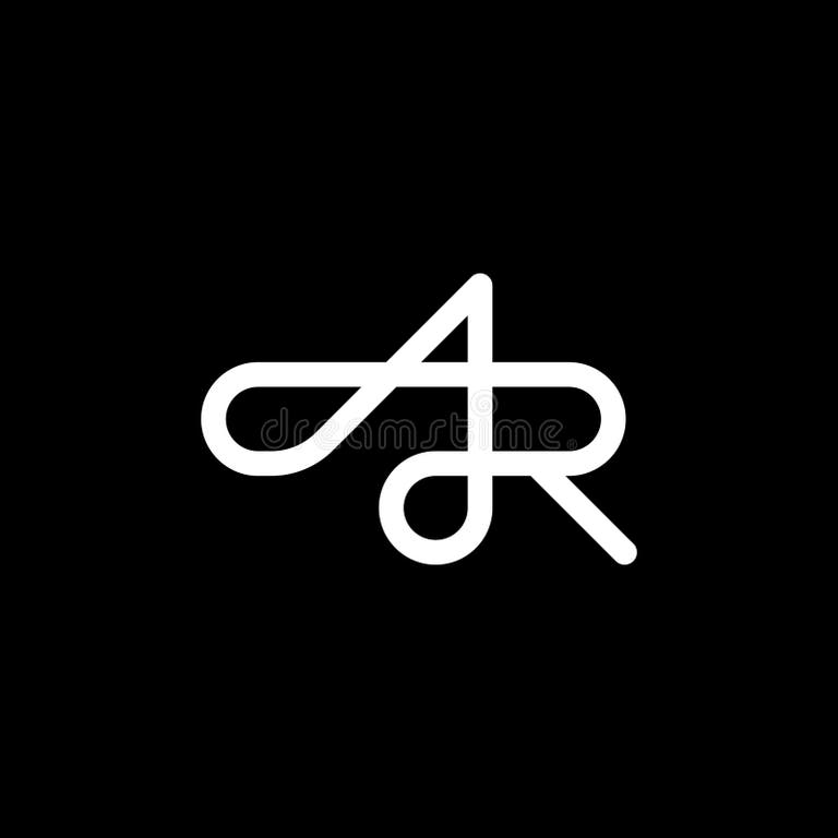 Letter AR Logo, AR Monogram, Initial AR Logo, AR Logo, Letter AR Icon ...