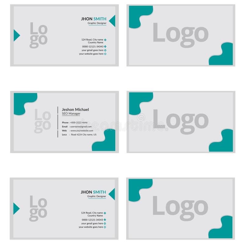 Clean Business Card,Vector Modern Creative and Clean Business Card ...