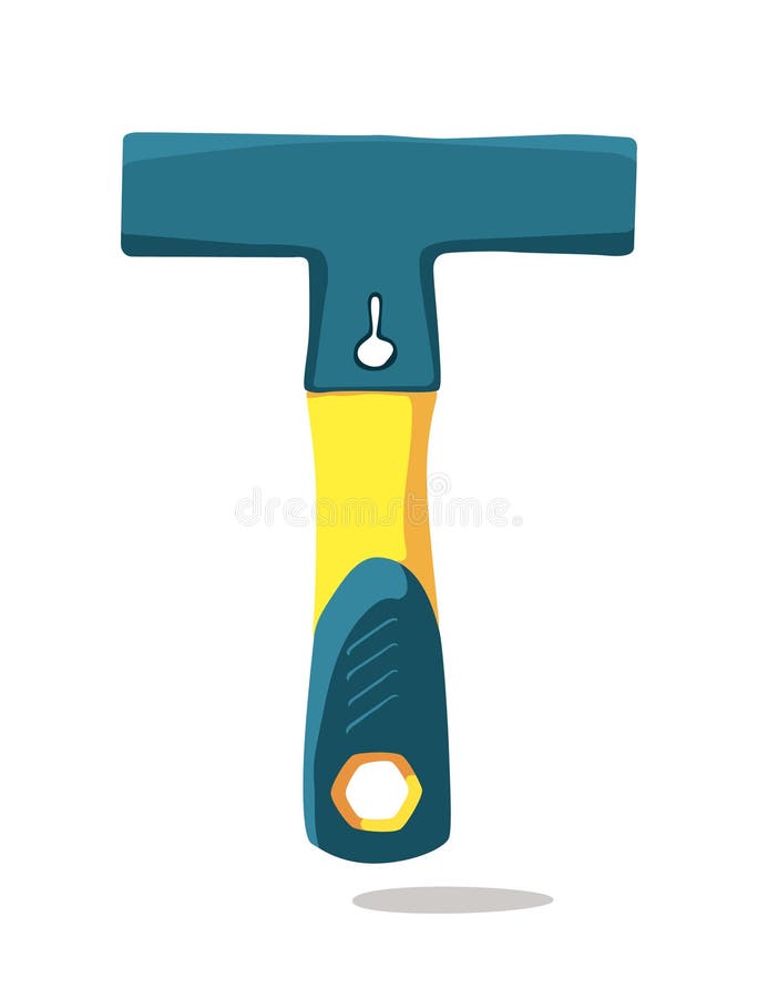 Letter T Shaped Like Hammer Multifunctional Tool Stock Vector ...