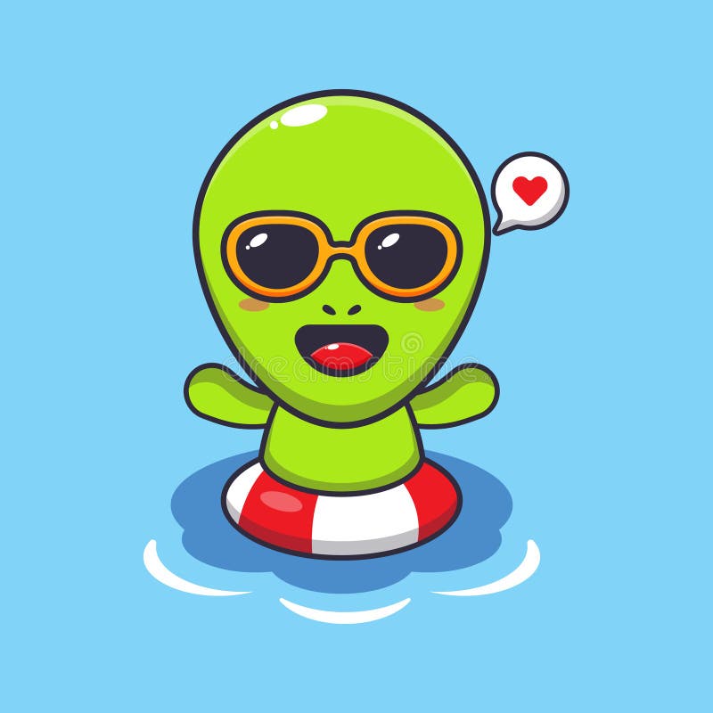 Swimming Alien Stock Illustrations – 323 Swimming Alien Stock ...