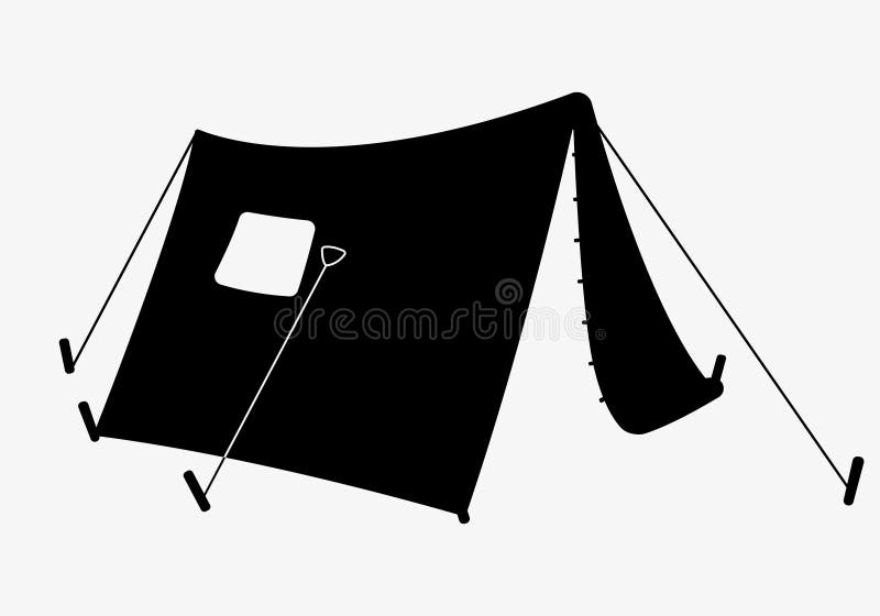 A Frame Tent Icon, Travel Hiking Camping Tent Stock Vector ...