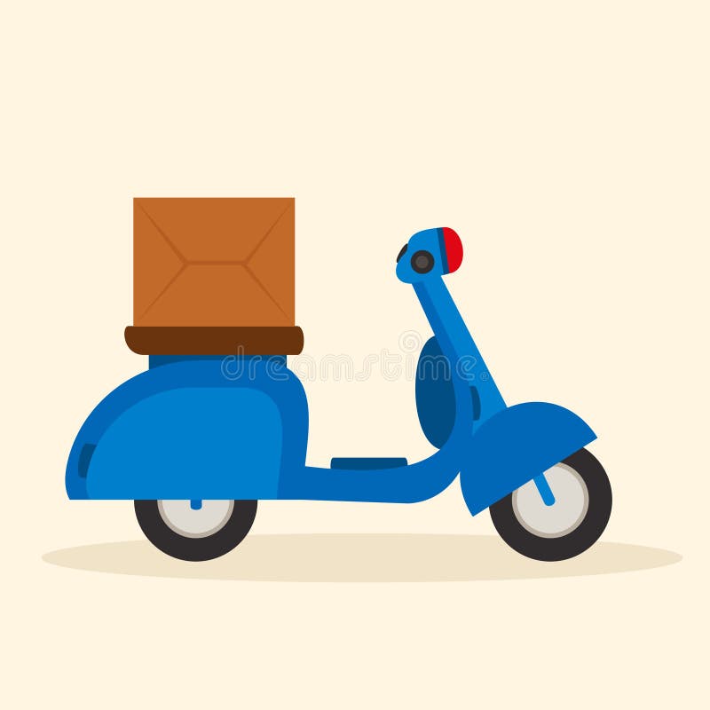 Delivery Concept with Icon Design, Scooter. Stock Vector - Illustration ...