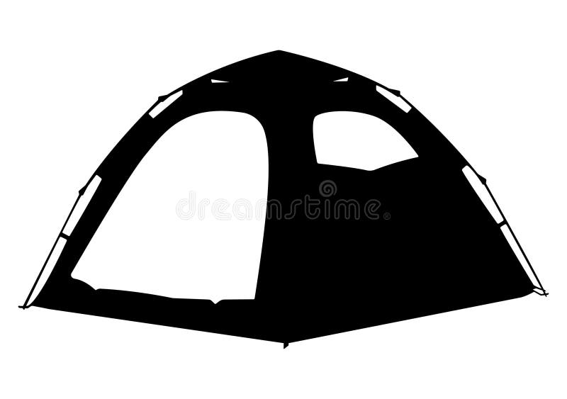 Dome Tent Icon, Travel Hiking Camping Tent Stock Vector - Illustration ...