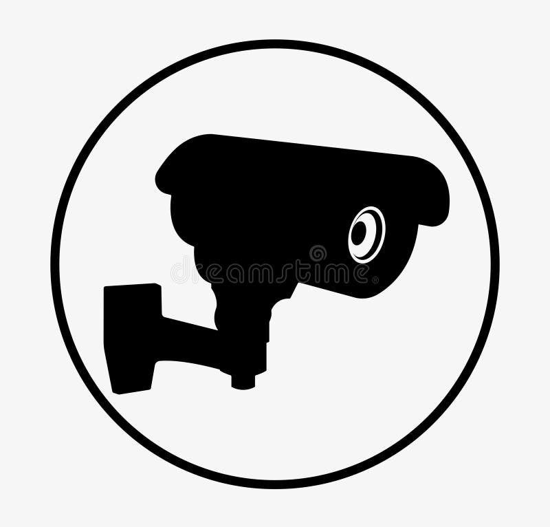 CCTV Video Surveillance Camera Icon Stock Vector - Illustration of ...