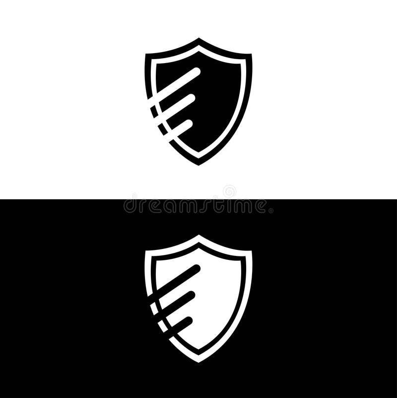 Shield Vector Logo Template Design Stock Vector - Illustration of logo ...