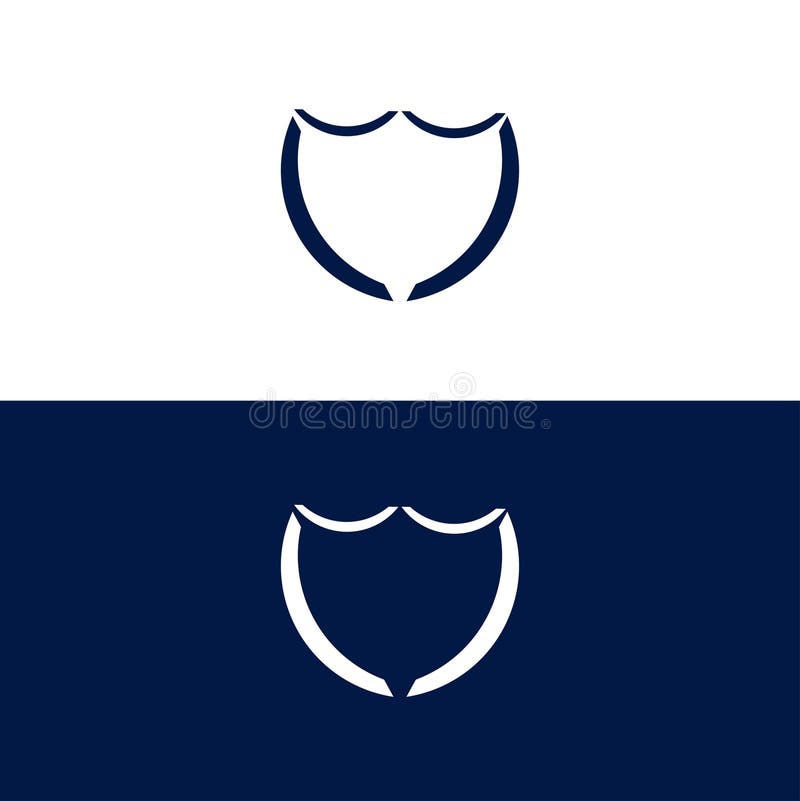 Shield Vector Logo Template Design Stock Vector - Illustration of ...