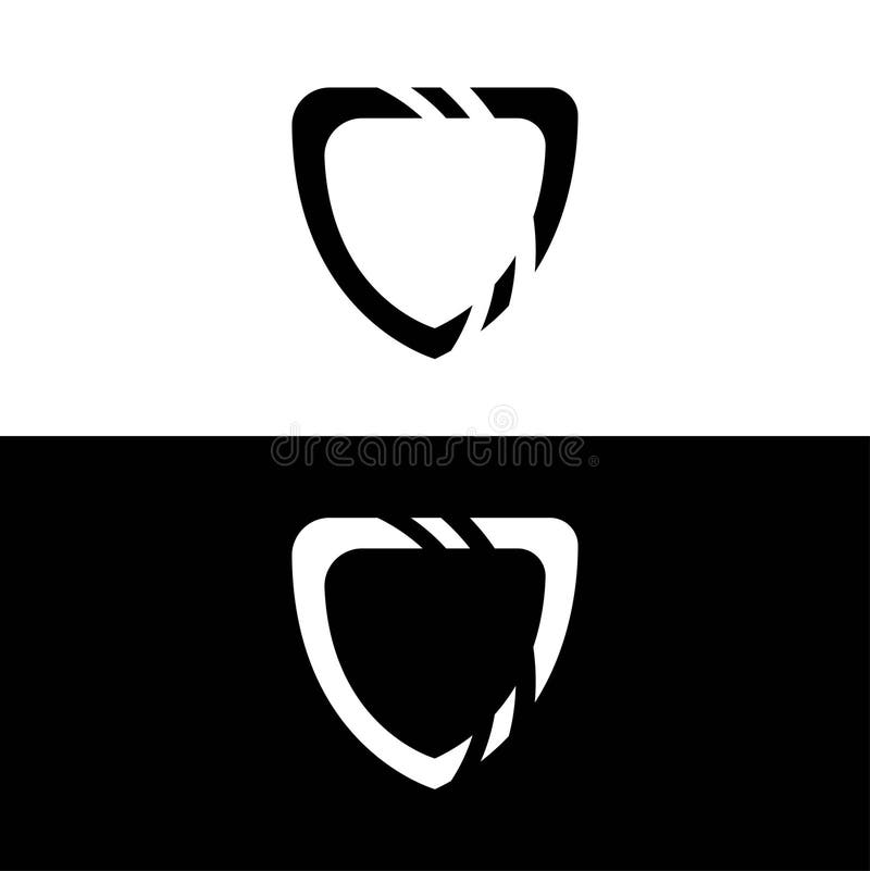Shield Vector Logo Template Design Stock Vector - Illustration of ...