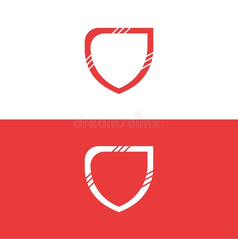Shield Vector Logo Template Design Stock Vector - Illustration of ...