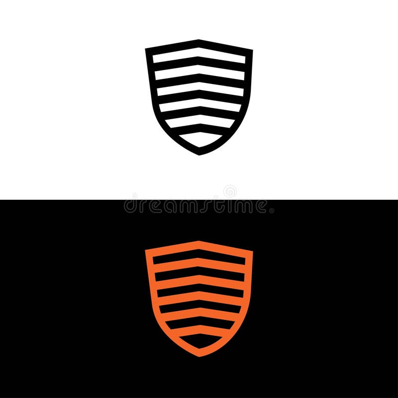 Shield Vector Logo Template Design Stock Vector - Illustration of ...
