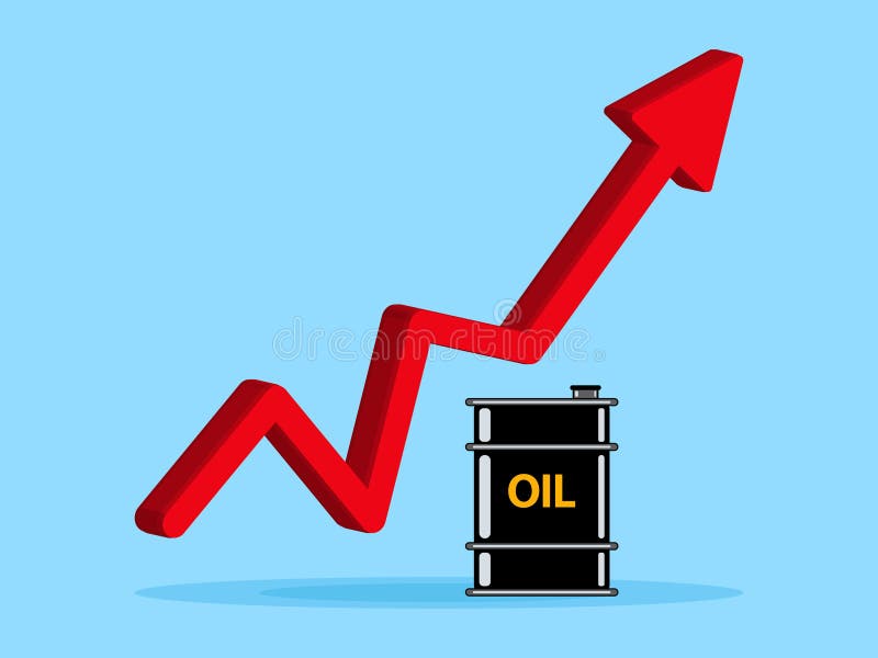 3d Red Arrow Gasoline Fuel Gas Petrol Oil Stock Value Market Demand ...