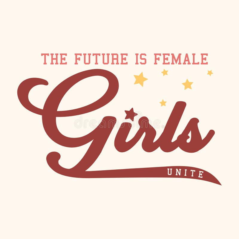 The future is female stock vector. Illustration of grils - 271652249