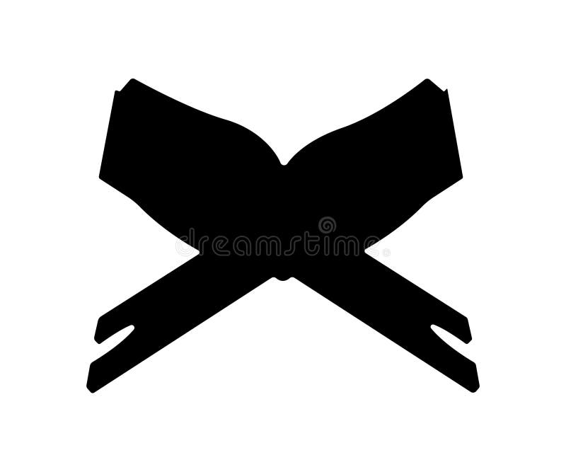 Quran Stand Silhouette, Muslims Holy Book Rehal Stock Vector ...