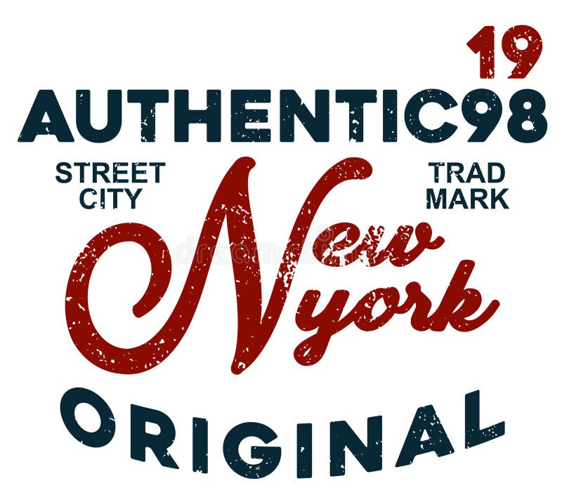 New York City 1989 Vintage Design Sports T-shirts Stock Vector ...