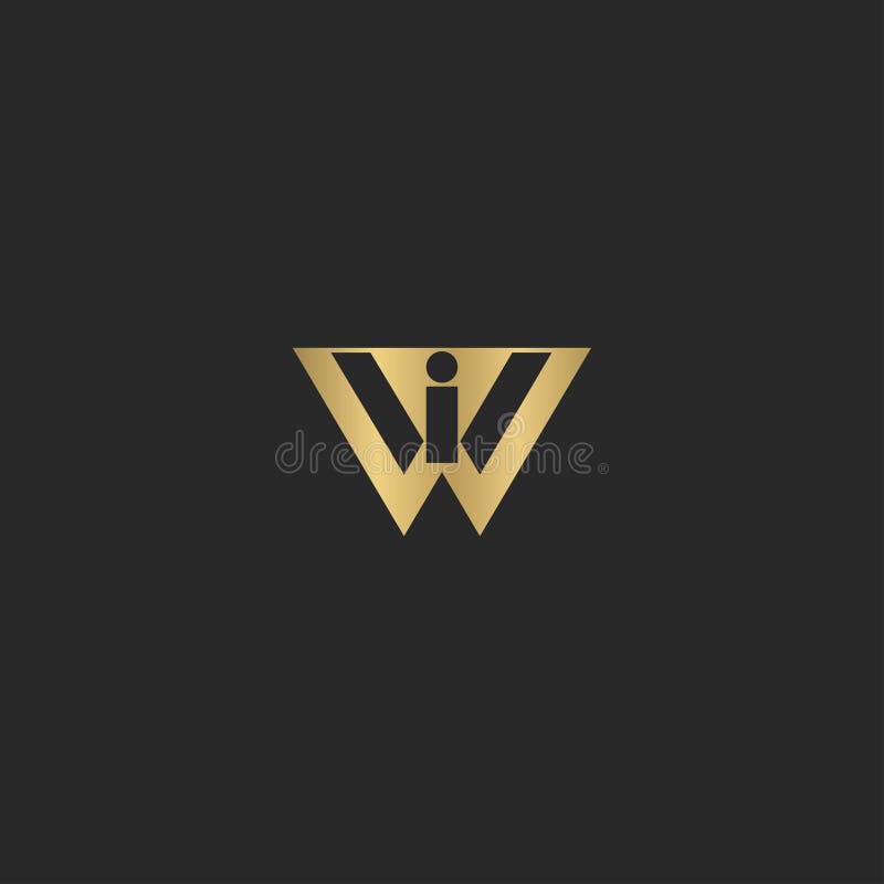 Alphabet Letters Initials Monogram Logo IW, WI, W and I Stock Vector ...