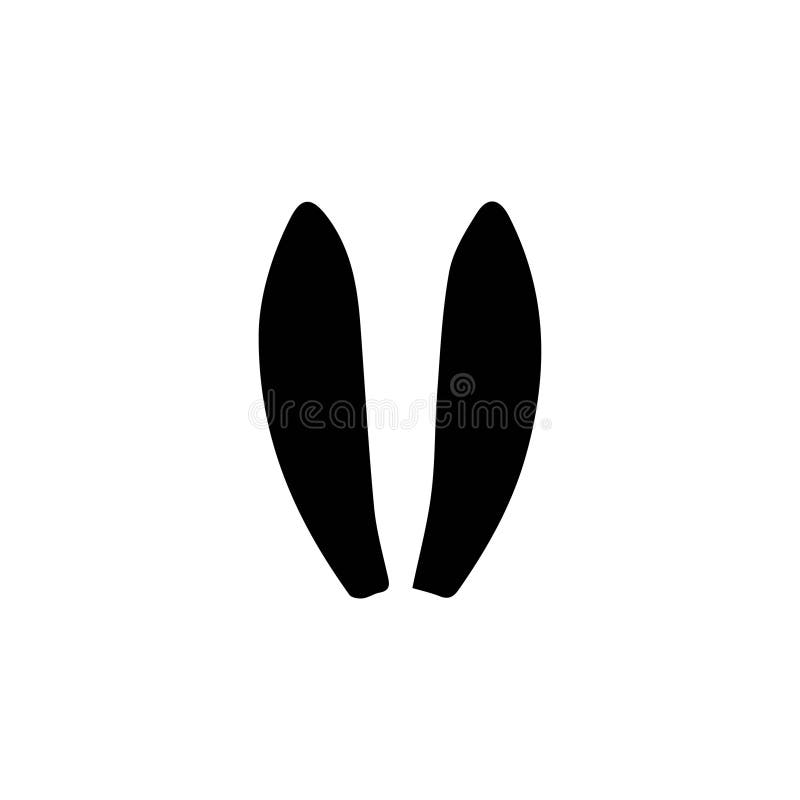 Rabbit Ears Icon Vector Illustrations Stock Vector - Illustration of ...