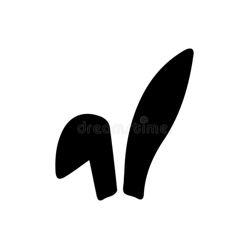 Rabbit Ears Icon Vector Illustrations Stock Vector - Illustration of ...