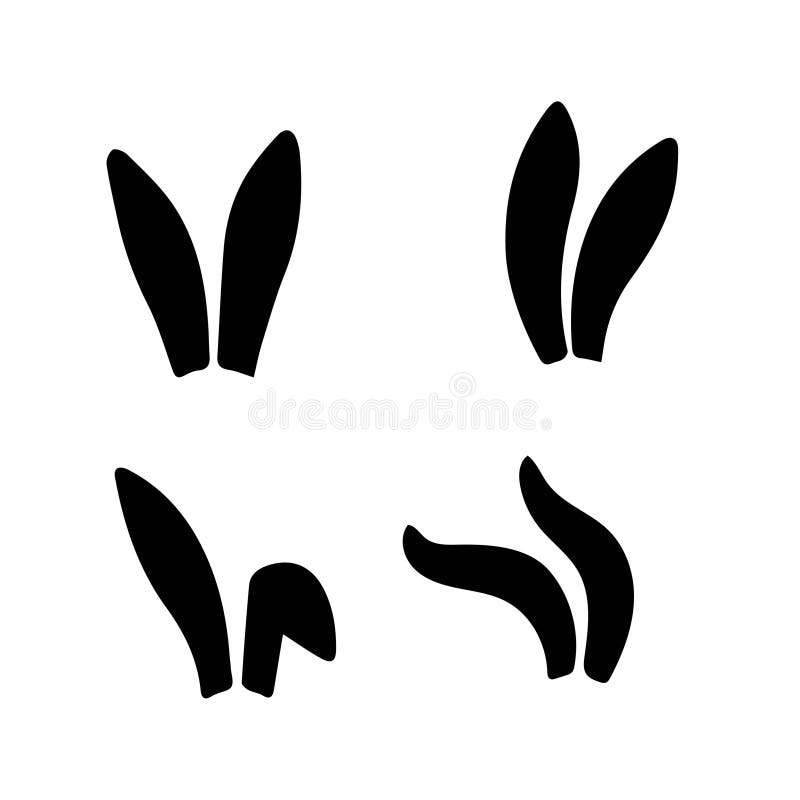 Rabbit Ears Icon Vector Illustrations Stock Vector - Illustration of ...