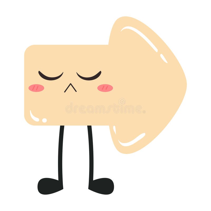 Arrows Cartoon with Funny Emotions Vector Cartoon Characters ...