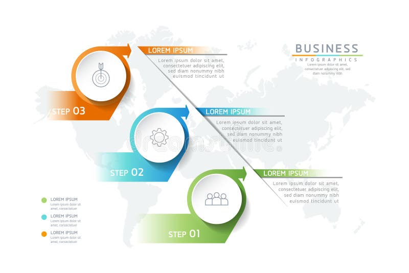 Vector Business Presentation Timeline Connecting Steps Infographic ...