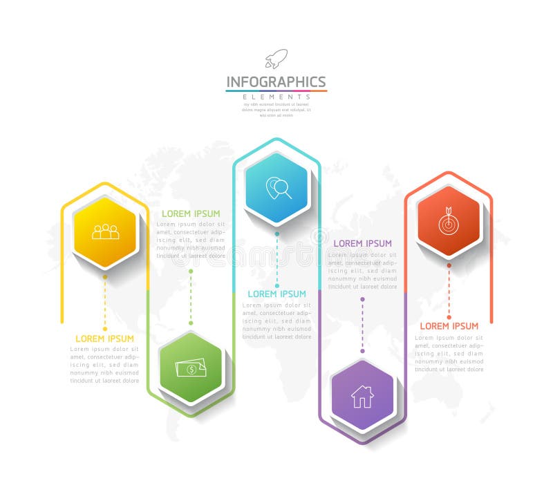 Vector Business Presentation Connecting Steps Infographic Timeline ...