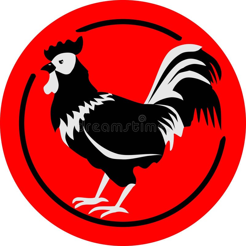 Rooster Chinese Zodiac Shio Vector Stock Vector - Illustration of ...