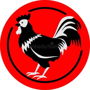 Rooster Chinese Zodiac Shio Vector Stock Vector - Illustration of ...