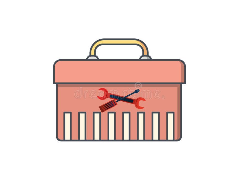 Service Tools, Wrench and Screwdriver, Repair Instruments, Simple Icon ...