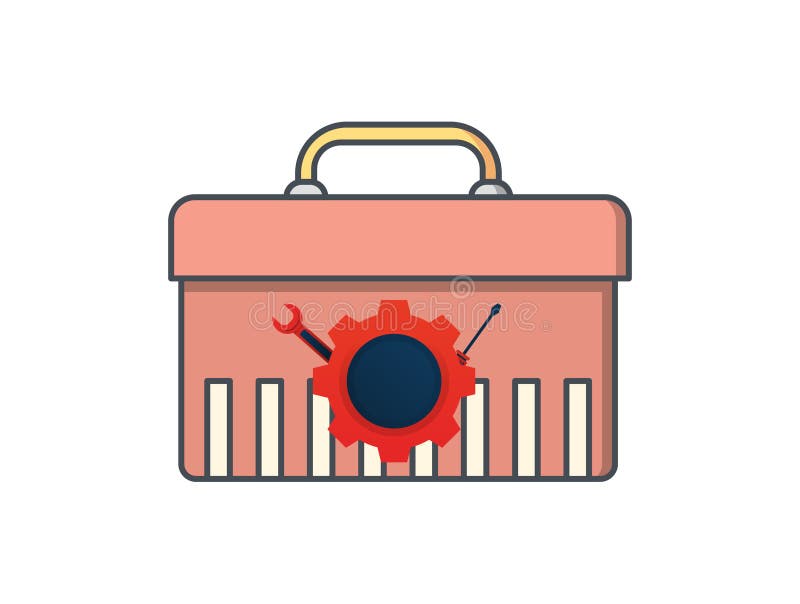 Service Tools, Wrench and Screwdriver, Repair Instruments, Simple Icon ...