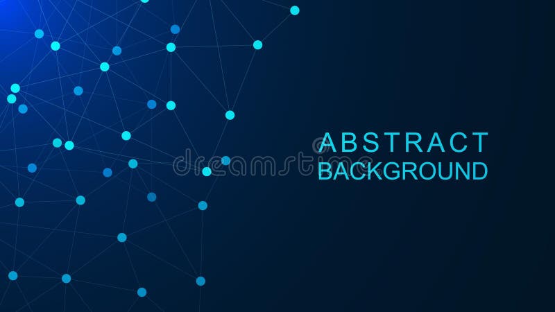 Abstract Dots and Lines Connection with Thunderbolt for Electric ...