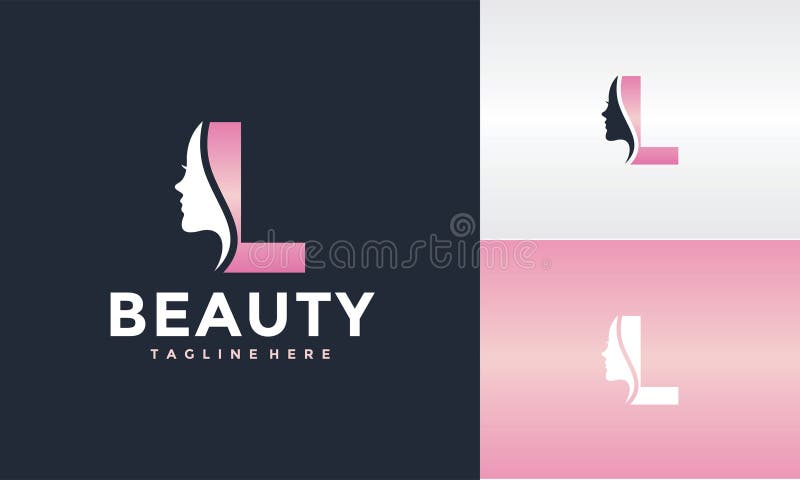 Letter L Beauty Women Face Logo Design Vector Stock Illustrations – 23 ...