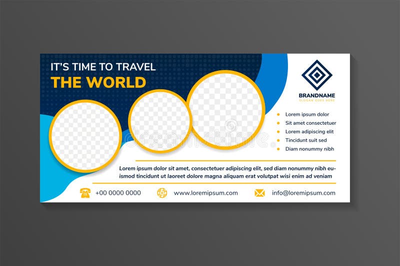 Banner Template Design for Promotion of Travel and Tour Company Stock ...