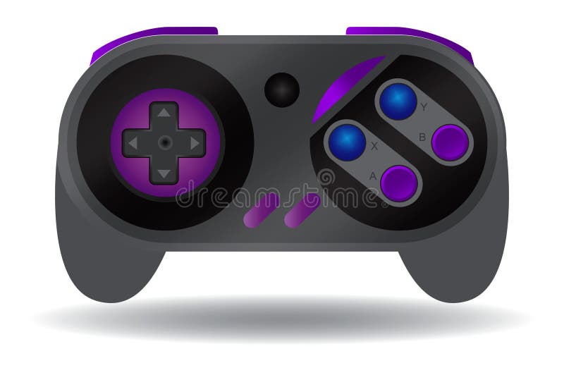 Set of Gamepads Console Retro for Pc Games Isolated Stock Illustration ...