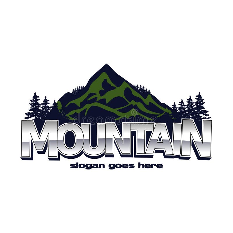 Mountain Logo Design Vector Illustration Stock Vector - Illustration of ...