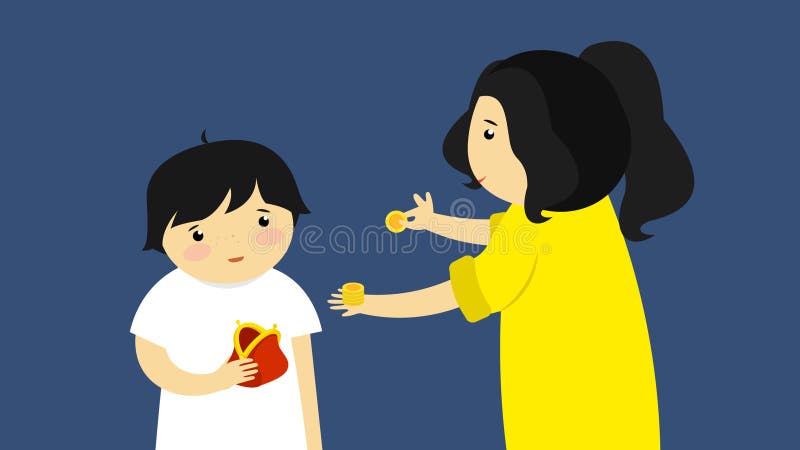 Child Giving Money Stock Illustrations – 693 Child Giving Money Stock ...