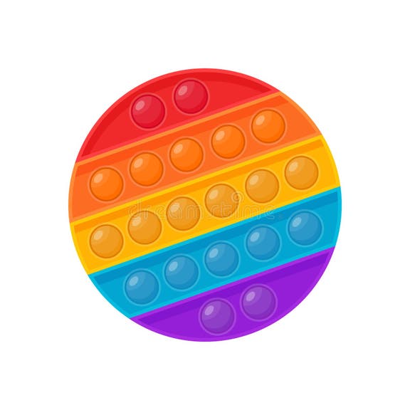 Pop it Icon. Colorful Antistress Toy Stock Vector - Illustration of ...