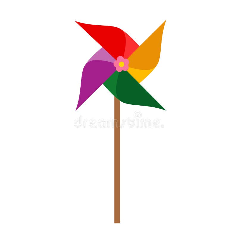 Pinwheel Icon. Flat Illustration of Pinwheel Vector Icon Stock Vector ...