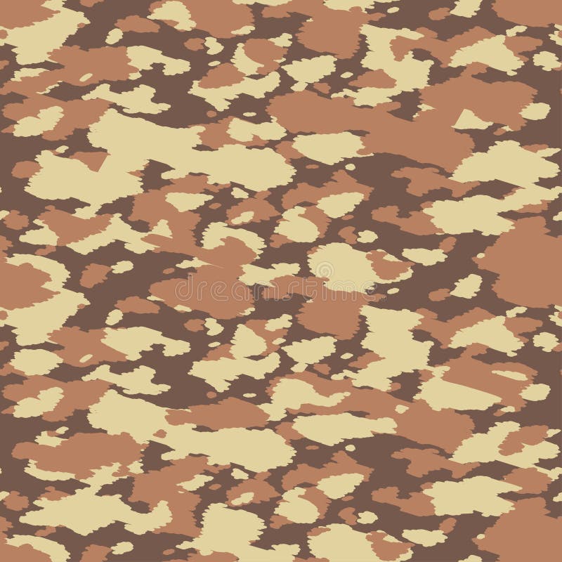 Brown Beige Hatch Camouflage Seamless Pattern. Military Camo Hand Drawn ...