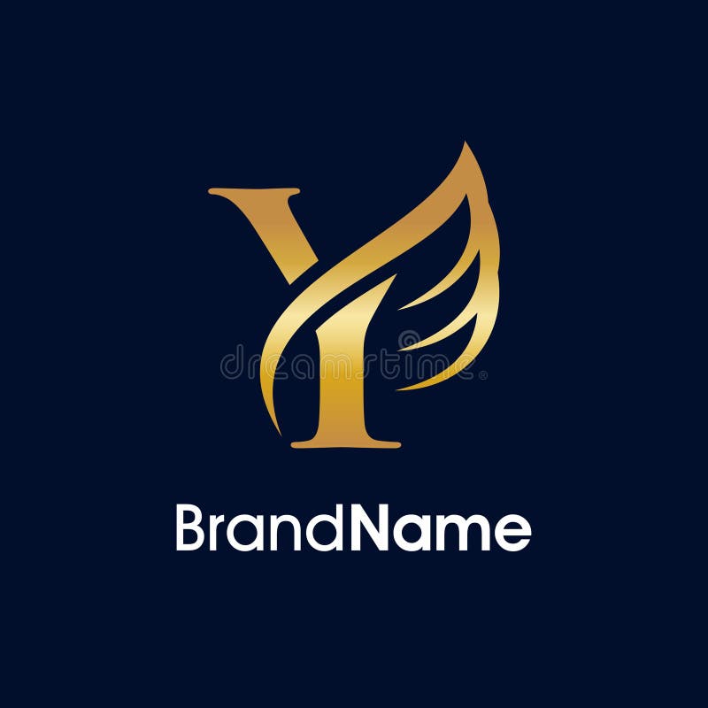 Elegant Initial Y Wing Logo Stock Vector - Illustration of letter ...