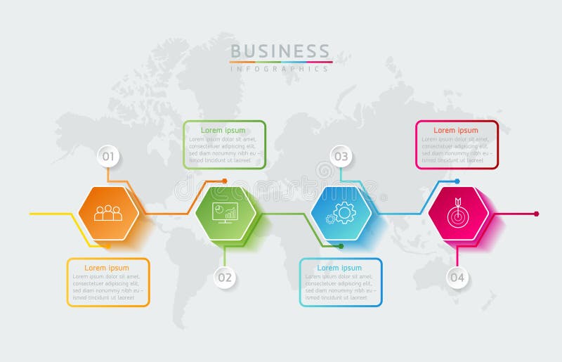 Circular Connection Steps Infographic Template Stock Vector ...