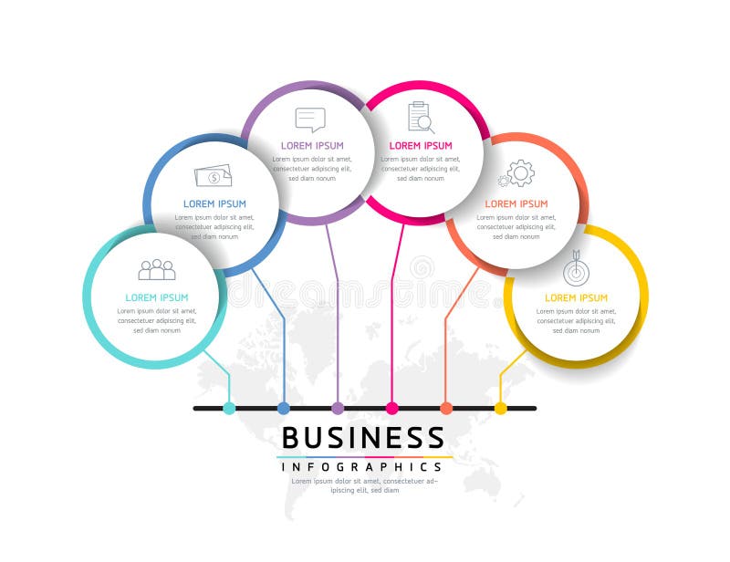 Vector Business Presentation Connecting Steps Infographic Template ...