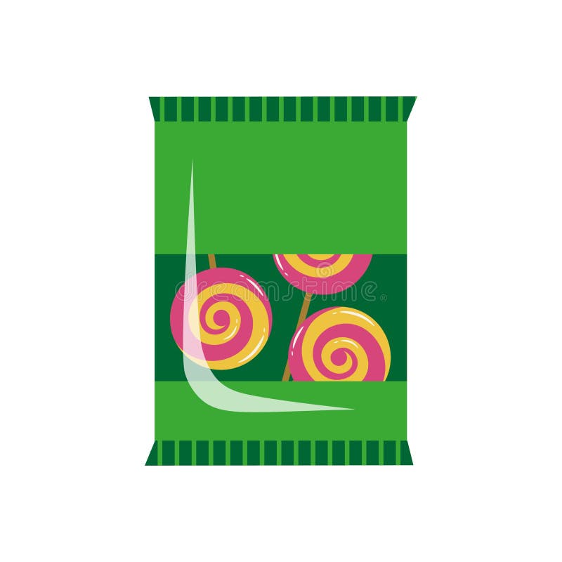 Candy Pack Icon. Flat Illustration of Candy Pack Icon Stock Vector ...