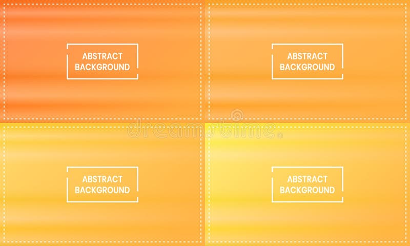 Orange Horizontal Gradient with Frame. Shiny, Simple, Blur, Modern and ...