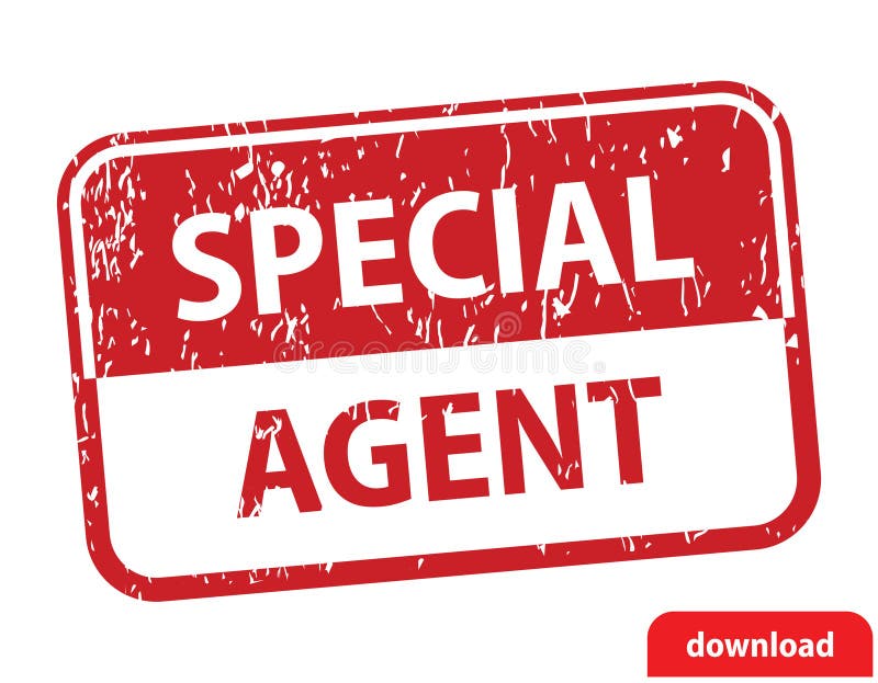 Special agent rubber stamp stock vector. Illustration of distressed ...