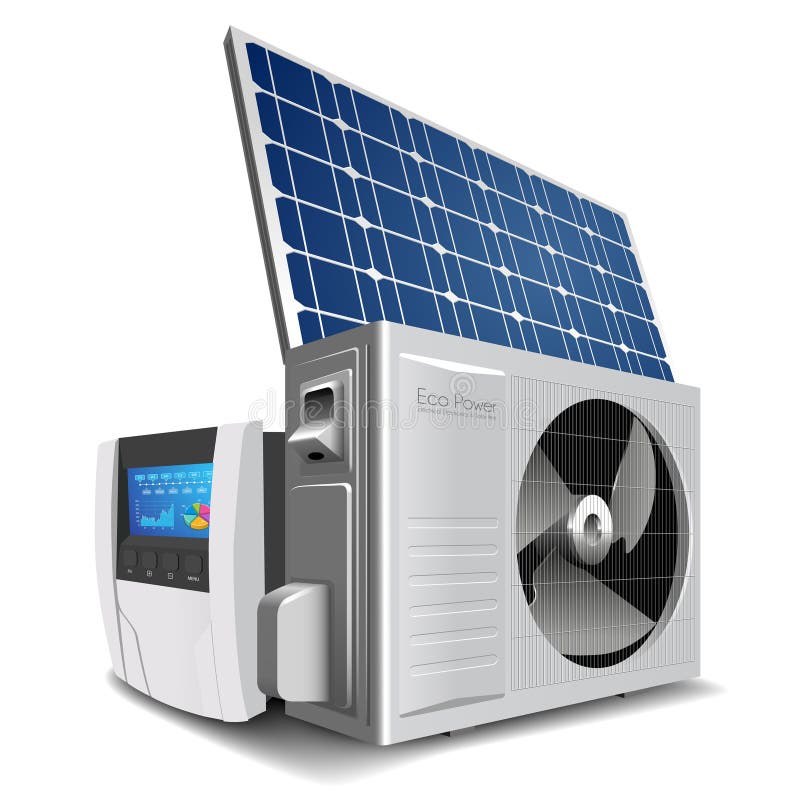 Heat Pump, Inverter and Solar Panel As a Green Energy System Concept ...