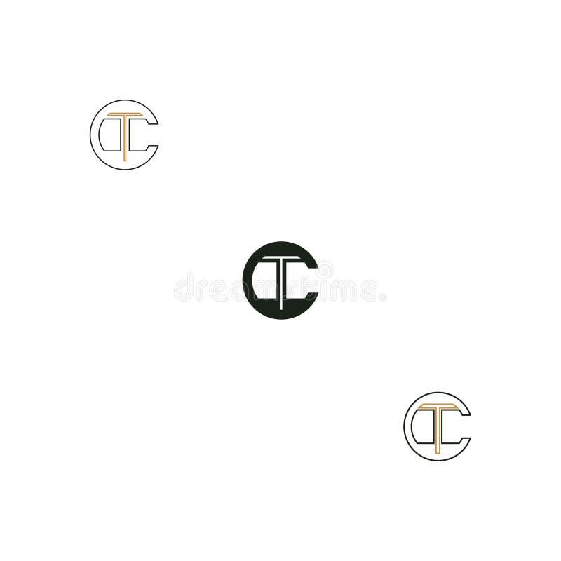 Alphabet Initials Logo CT, TC, C and T Stock Vector - Illustration of ...