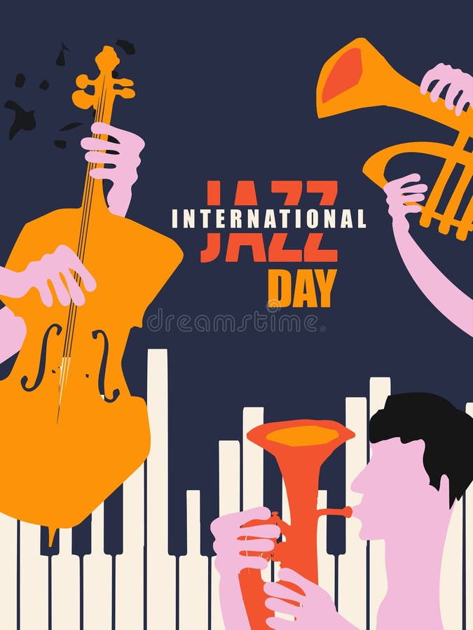International Jazz Day Event Celebration Poster with Musical ...
